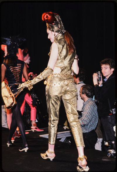 Jean Paul Gaultier Vintage Junior Gaultier SS 1989 Metallic Gold Lace ...