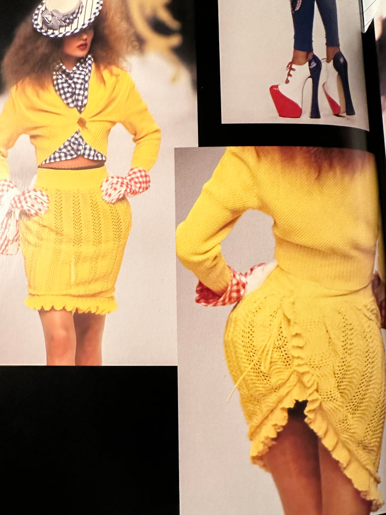 Vivienne Westwood Vintage Ss 1995 Erotic Zones White Scalloped Knit