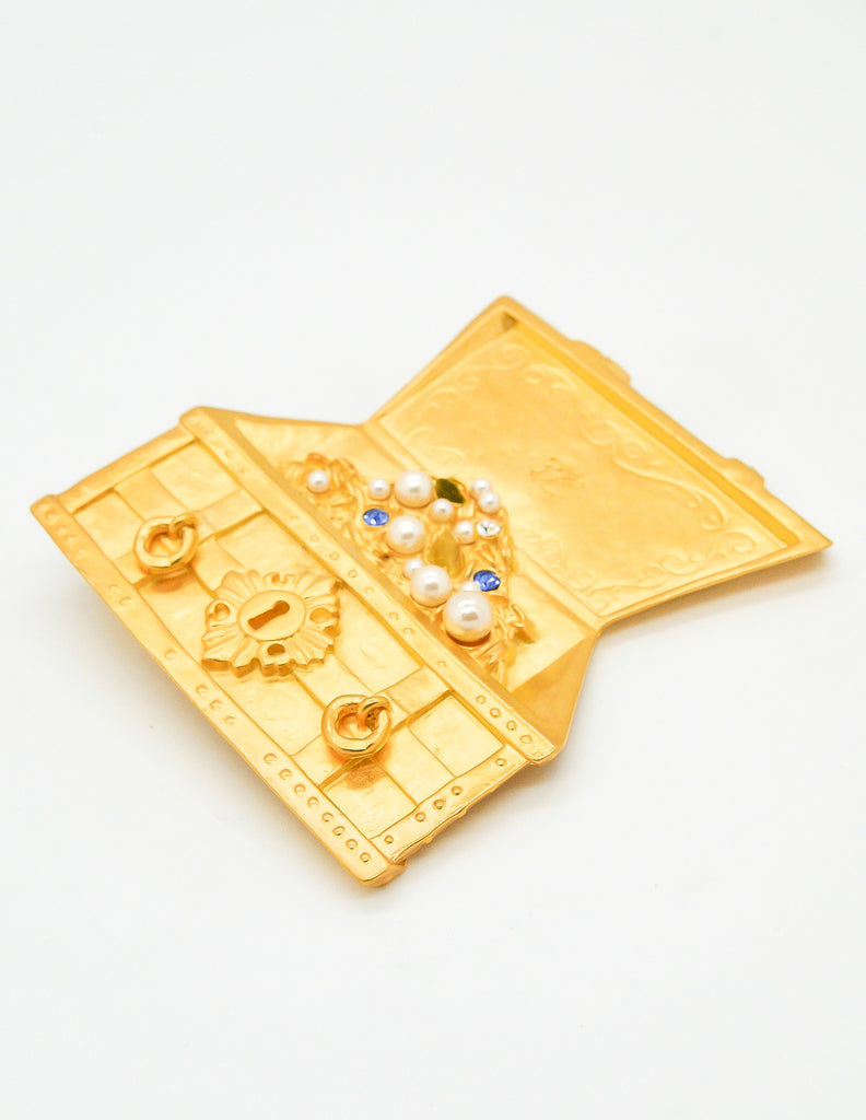 Karl Lagerfeld Vintage Treasure Chest Brooch – Amarcord Vintage Fashion