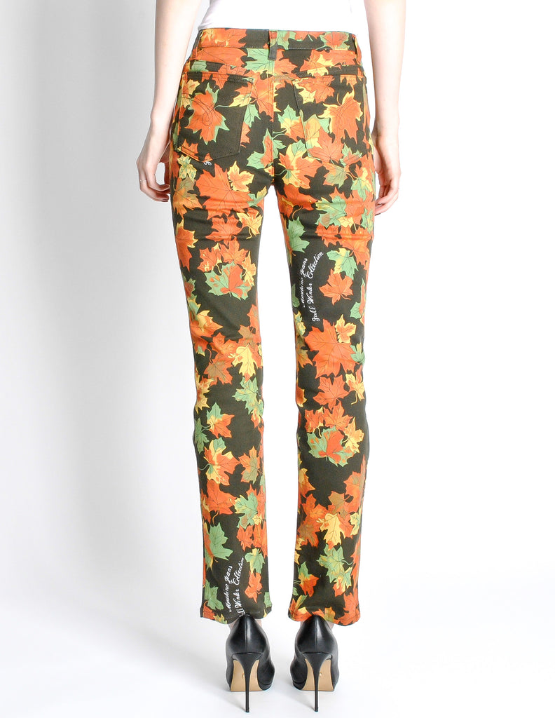 Moschino Vintage Leaf Pattern Jeans – Amarcord Vintage Fashion
